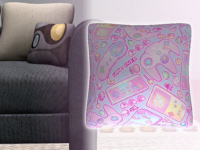 Second Life Marketplace - Throw Pillow [Game Over]